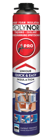 POLYNOR - natryskowa izolacja PUR, izolacja w sprayu DIY, pianka PU